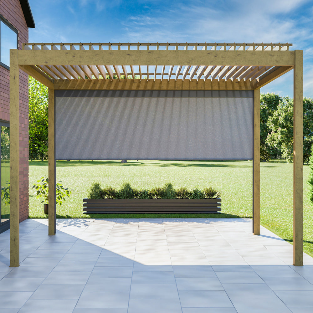 Rectangular Aluminium Garden Pergolas - Garden Trends