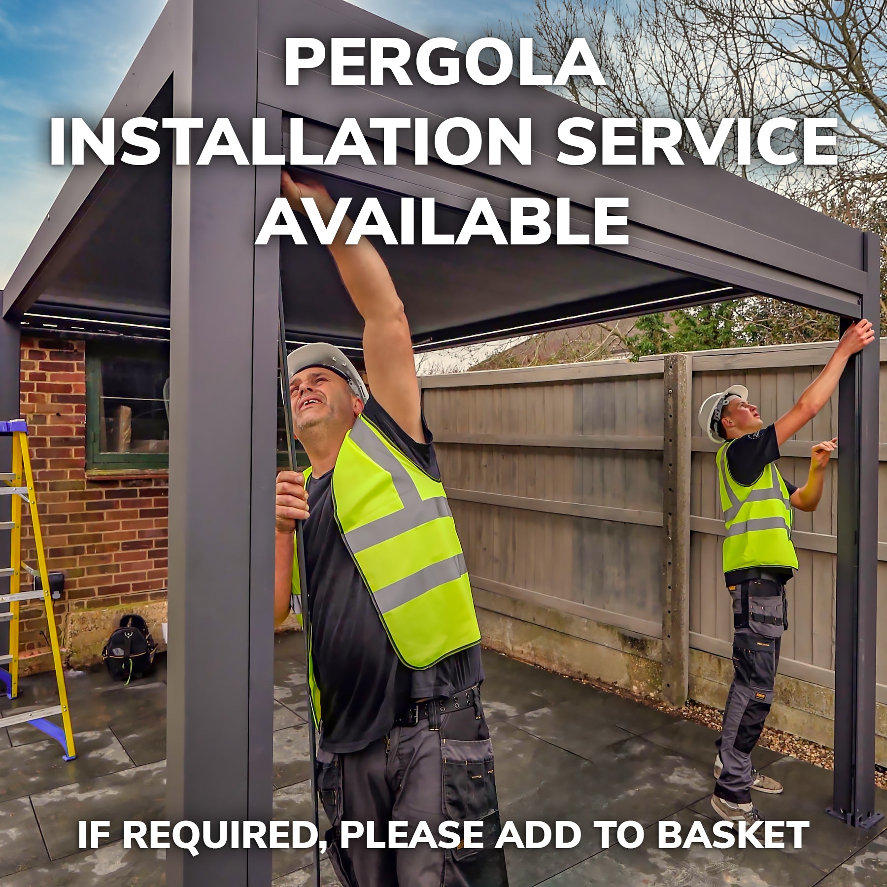 Bracken Outdoors Meridian 6m x 4m Grey Motorised Aluminium Garden Perg ...