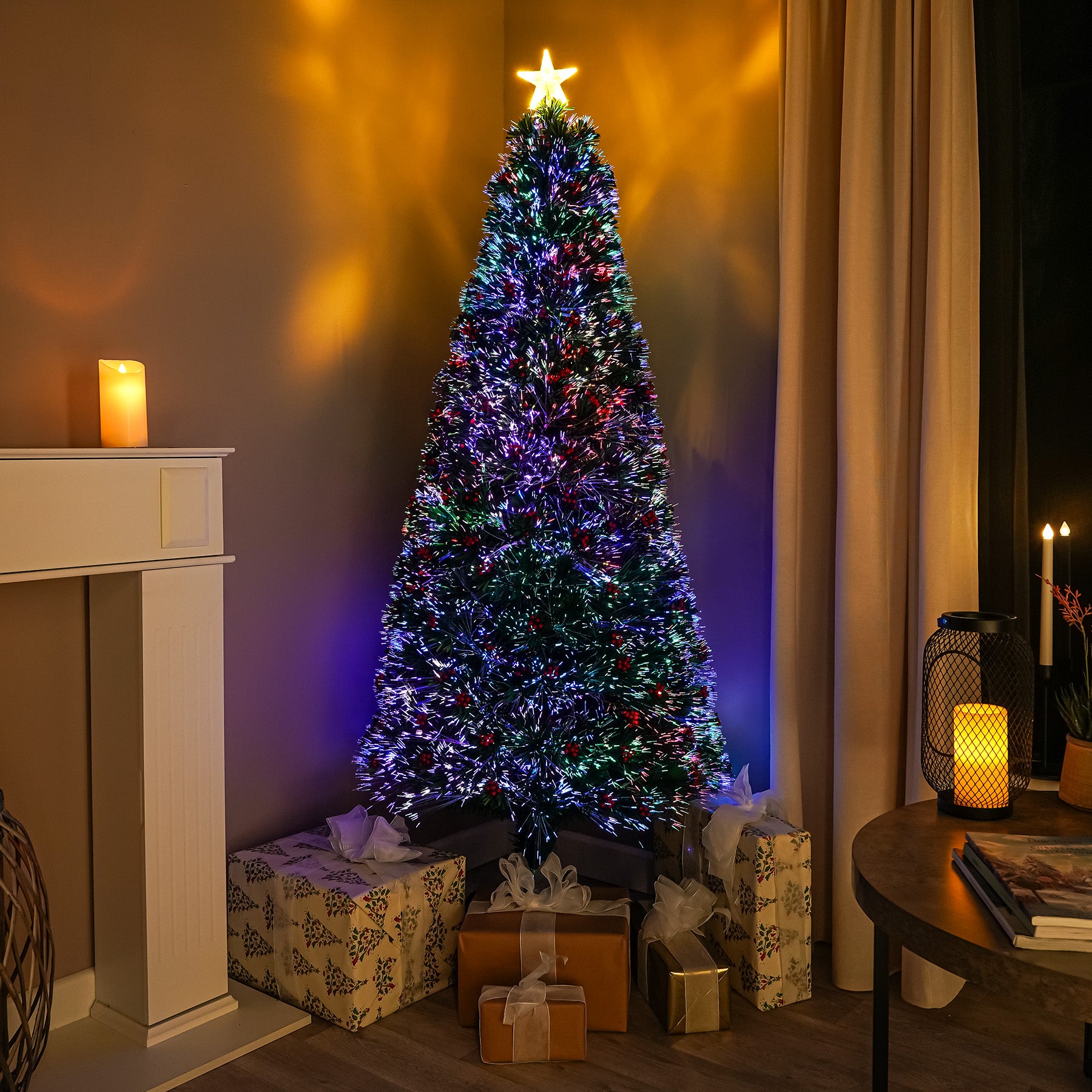 Fibre Optic Christmas Trees - Garden Trends