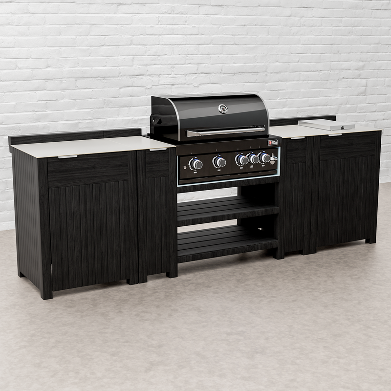 Draco Grills Teak Carbon Line Modular Outdoor Kitchens - Garden Trends