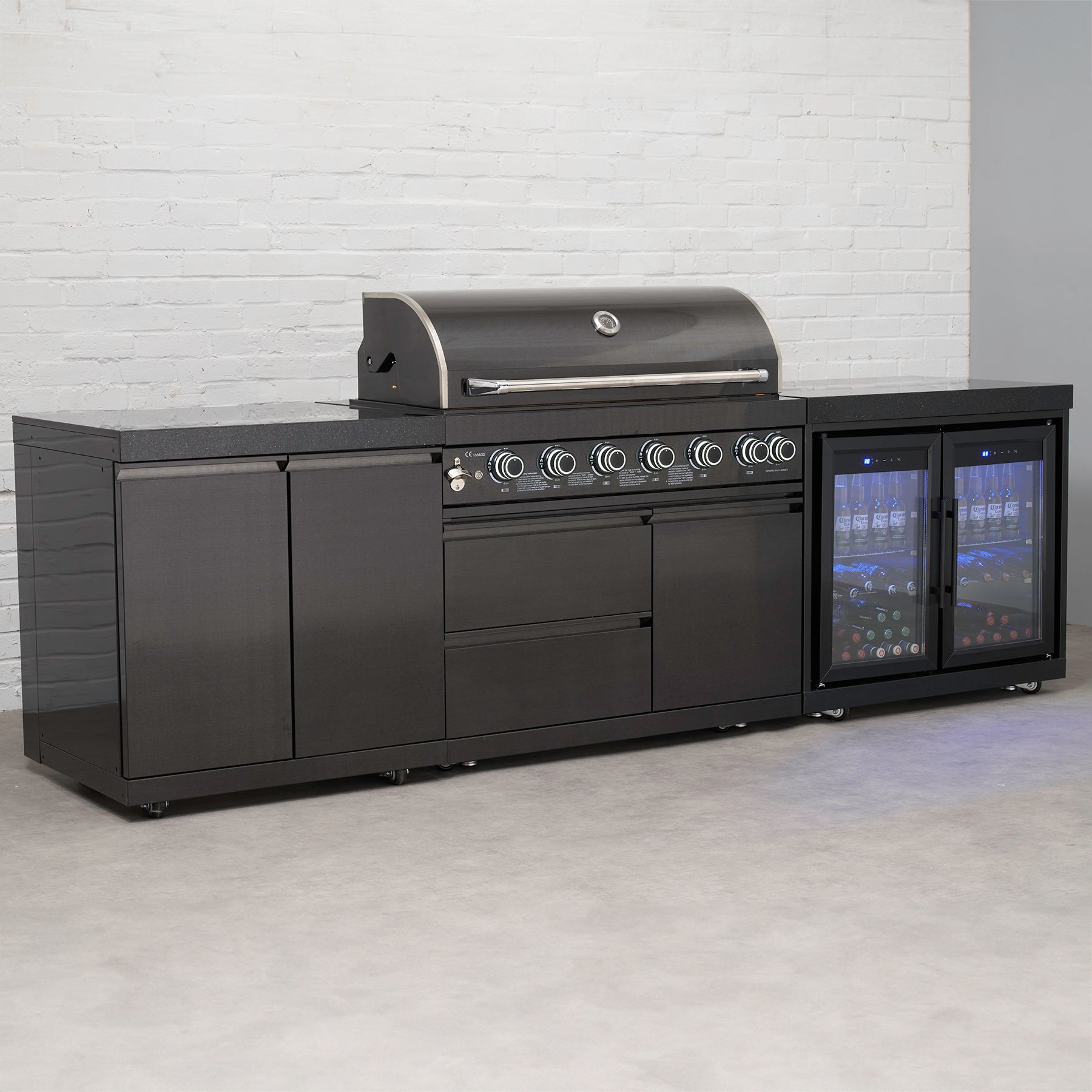 Draco Grills Black Stainless Steel Modular Outdoor Kitchens - Garden Trends
