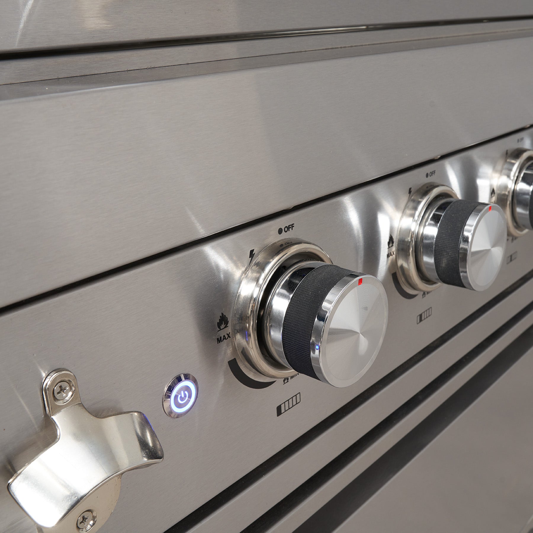 Draco Grills Deluxe 6 Burner BBQ Modular Outdoor Kitchen with Sear Sta ...