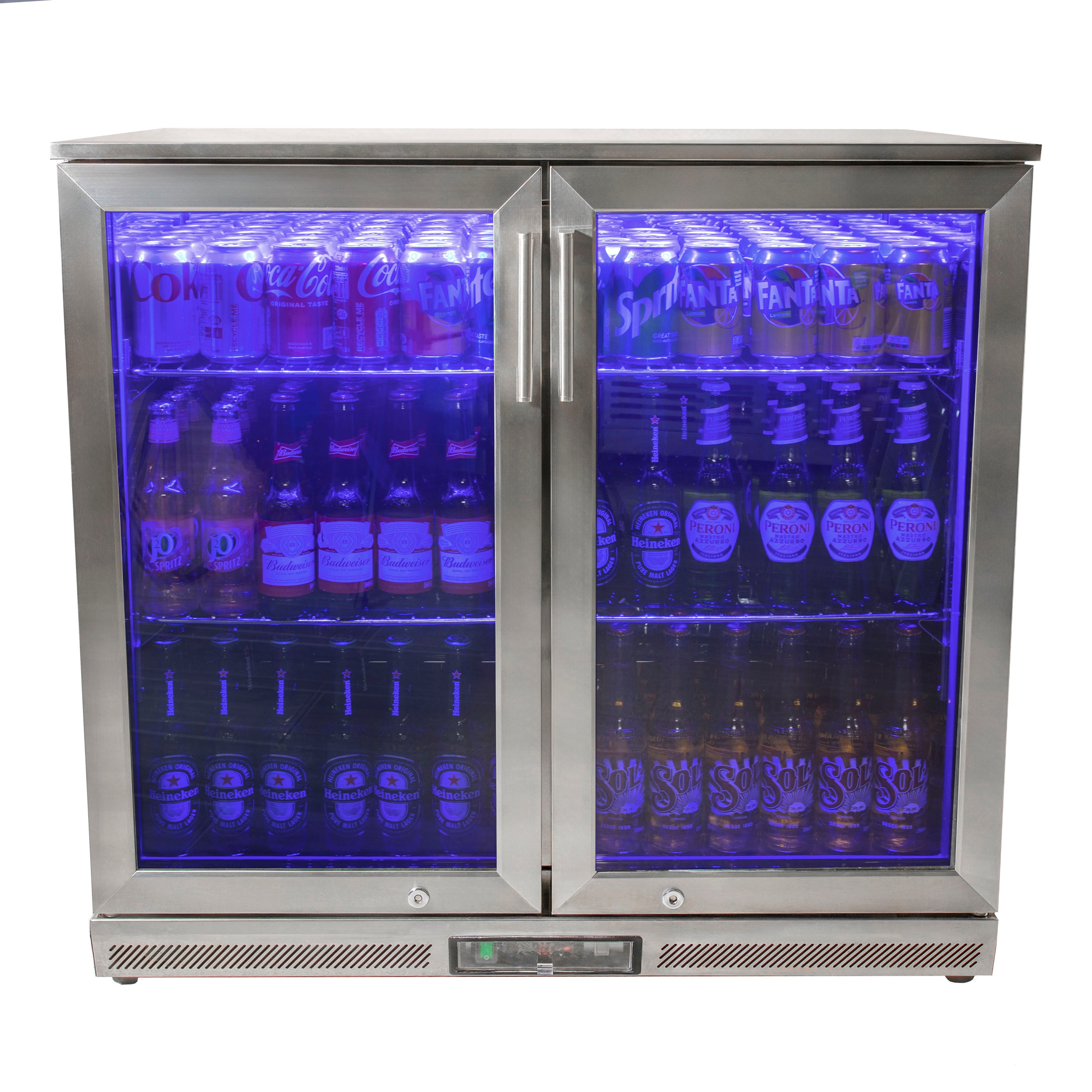 Draco Grills Avalon Outdoor Stainless Steel Double Bar Fridge 208L ...