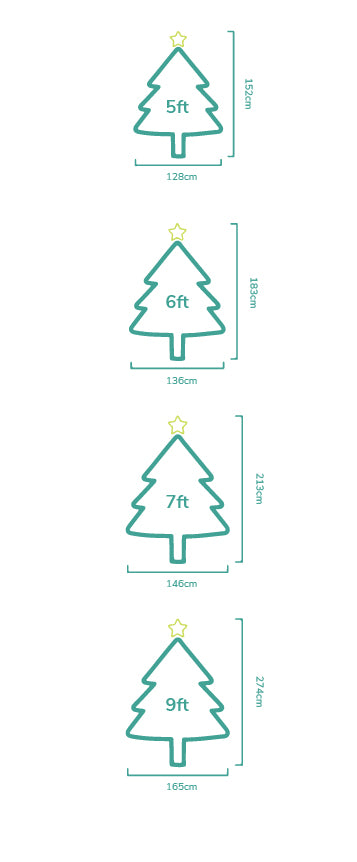 Highclere Artificial Wide PE/PVC Green Spruce Christmas Tree 5FT, 6FT ...