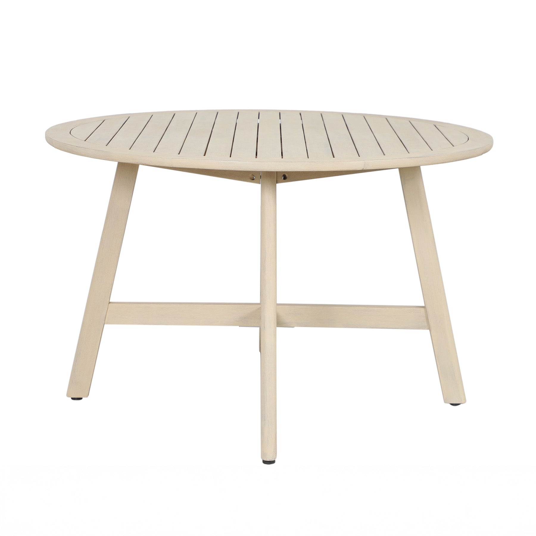 Bracken Outdoors Charlton Acacia Wood and Rope 4 Seat Round Dining Gar ...