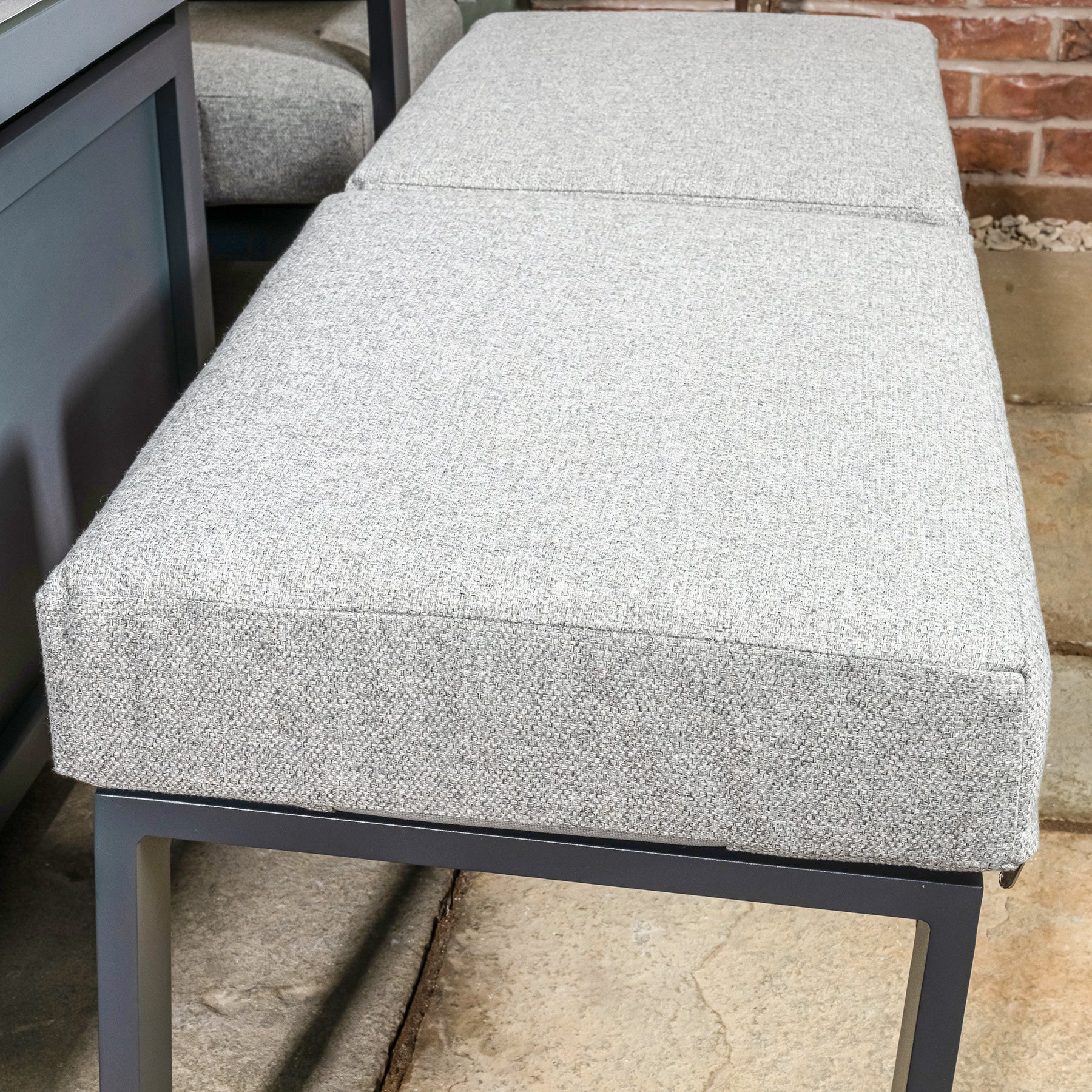 Bracken Outdoors Nevada Anthracite Ripple Aluminium Lounge Sofa Set wi ...