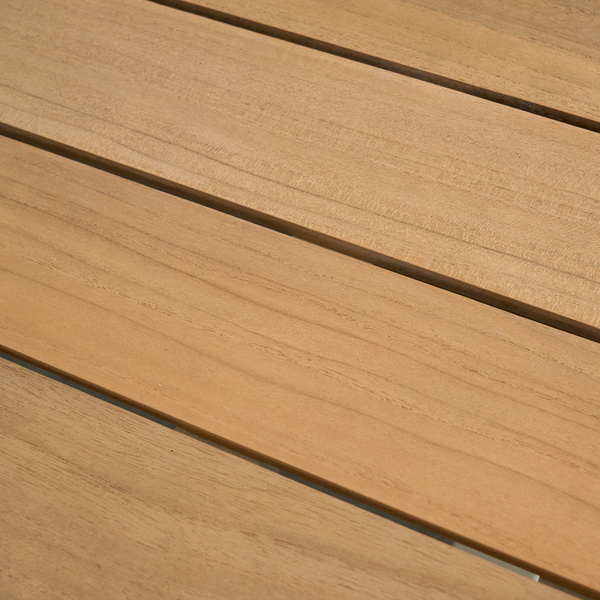 Bracken Outdoors Hamilton Aluminium Corner Sofa with Teak Adjustable T ...