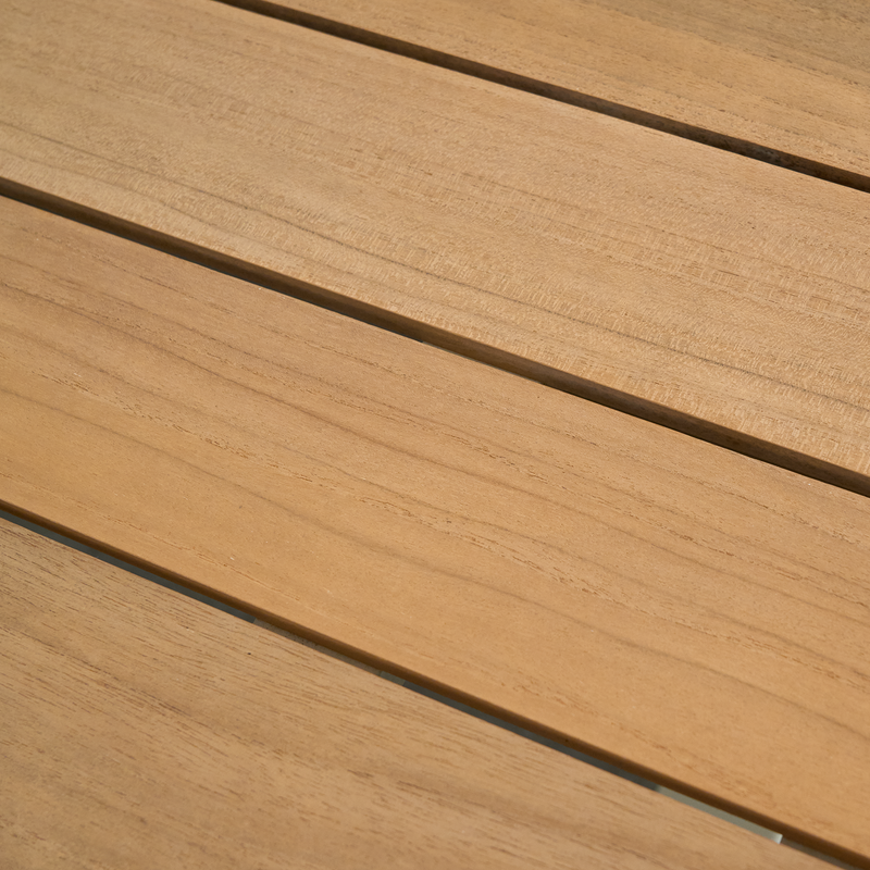 Bracken Outdoors Hamilton Aluminium Corner Sofa with Teak Adjustable T ...