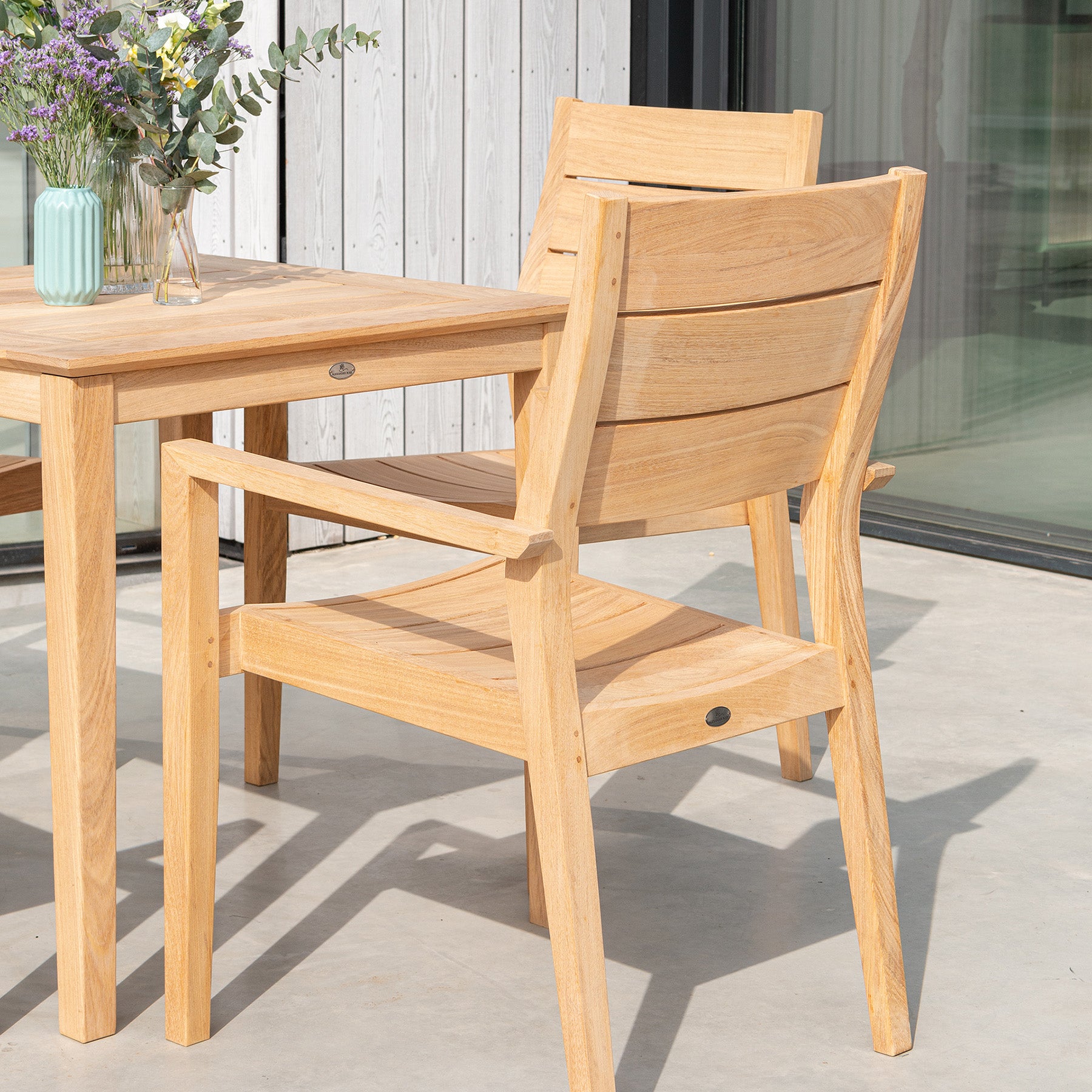 Alexander Rose Roble High Back Stackable Armchair - Garden Trends