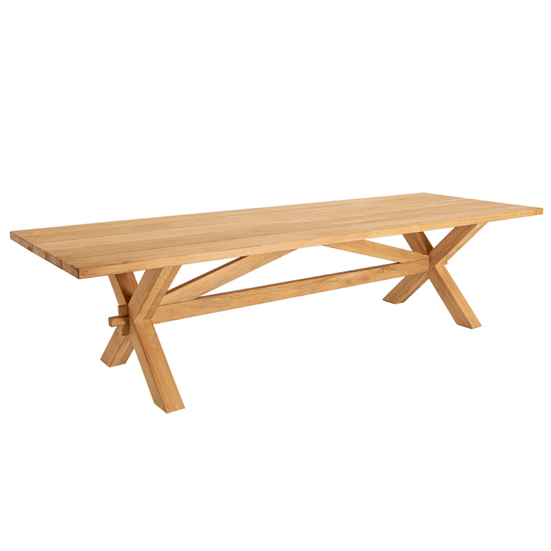 Alexander Rose Outdoor Teak Plank Garden Table (3m) - Garden Trends